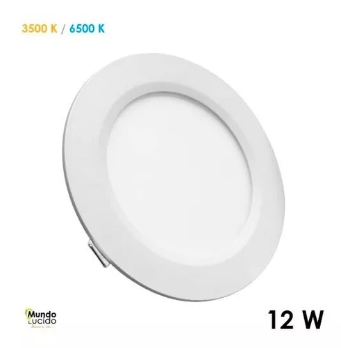 Panel Slim LED Empotrable Luz Fría Foco Spot 12W 100-240V 800LM 65K Mb – Nosa.mx