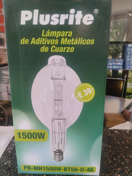 Plusrite foco aditivo metálico de cuarzo 1500 E39 (PR-MH1500W-BT56-U-4 – Nosa.mx
