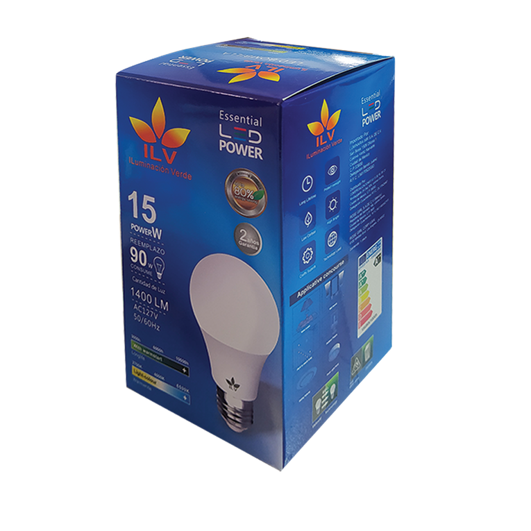 FOCO LED BULBO 15W LUZ FRIA – Nosa.mx