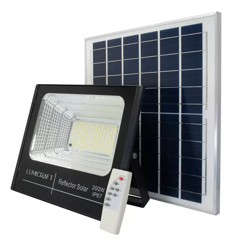 REFLECTOR SOLAR DE 200W INCLUYE PANEL Y CONTROL REMOTO – Nosa.mx