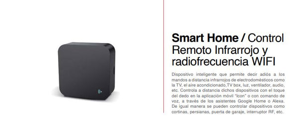 CONTROL REMOTO INFRAROJO WIFI ICON ICCIN01 SMART – Nosa.mx