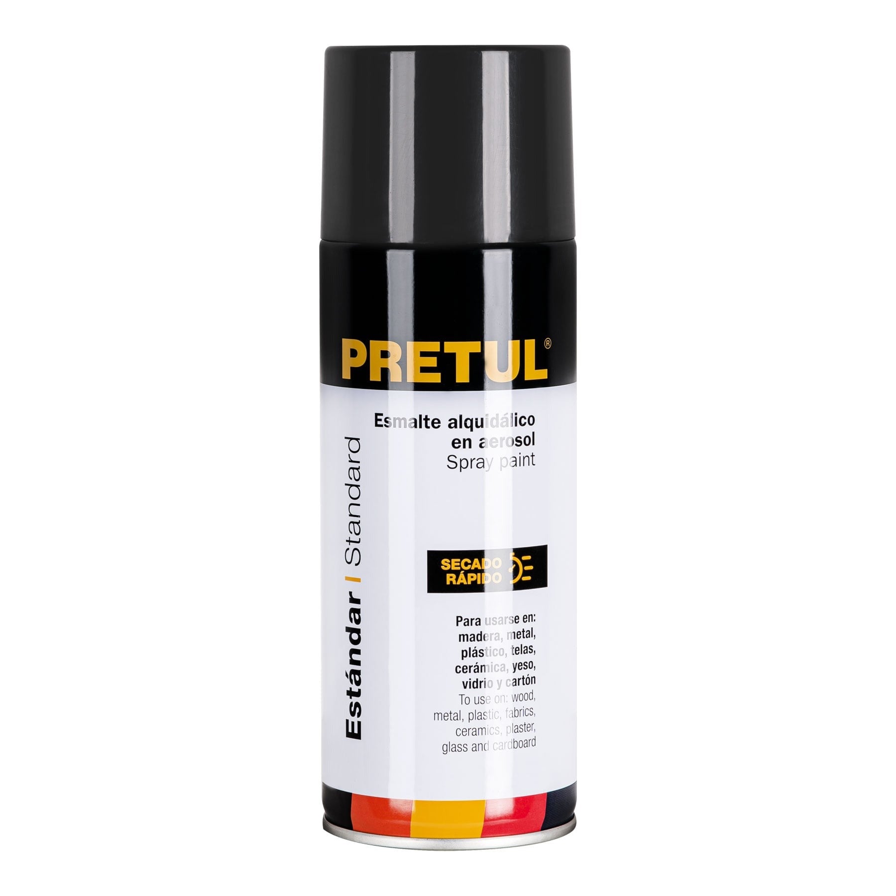 PINTURA AEROSOL ESMALTE ACRÍLICO GRIS OBSCURO PRETUL 27004 PA-GO-P ...